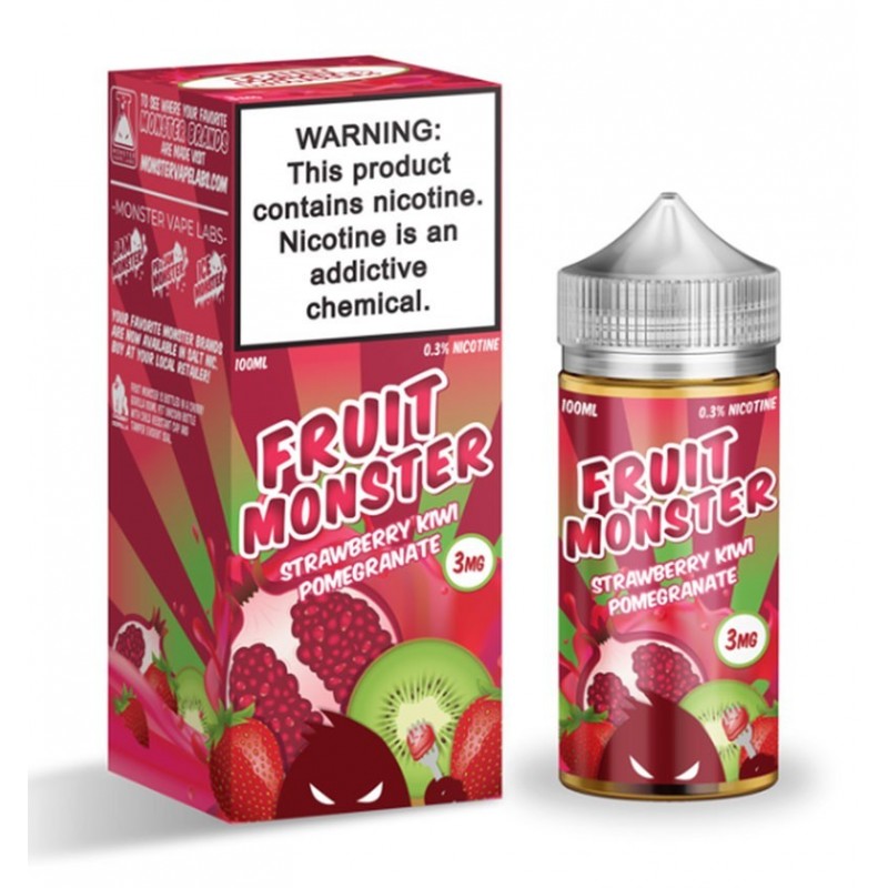 Monster Vape Strawberry Kiwi Pomegranate 100ml | Orjinal Monster Va...
